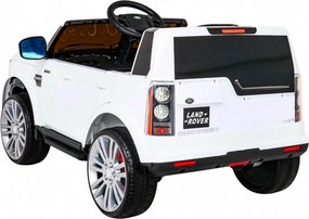 Ramiz Land Rover Discovery elektrické auto pro děti bílé SUV + dálkové ovládání