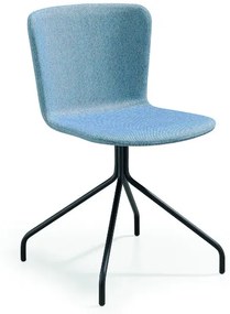 MIDJ - Židle CALLA s čalouněným sedákem a centrální podnoží