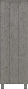 Knihovna HAMAR světle šedá 85 x 35 x 112 cm masivní borovice 340487