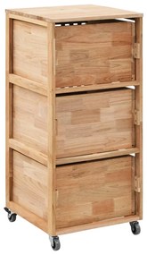 Koupelnová skříňka - masivní ořechové dřevo | 41x41x91 cm