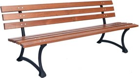 Dřevěná zahradní lavice v přírodní barvě – Rojaplast