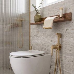 Rea, Podomítková bidetová baterie Rea Grace Brush Gold, REA-B4502