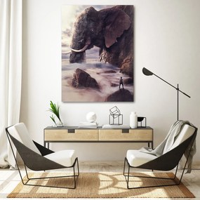 Gario Obraz na plátně Slon ve skále - Patryk Andrzejewski Rozměry: 40 x 60 cm