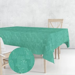 Ervi dekorační ubrus na stůl čtvercový - Estella listy zelená