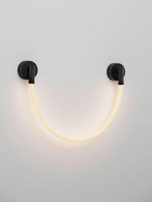 Bílé/matně černé ocelové LED nástěnné svítidlo Ilane – Nova Luce