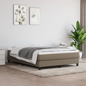 Rám postele s boxspringem taupe 140 x 190 cm textil 3120512