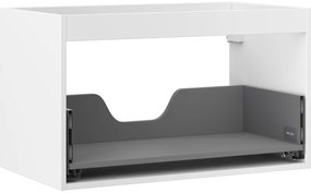 Mexen Box-A, závěsná skříňka 80 cm, 1 zásuvka, bílá matná, 91AX0-0800-470-1-01