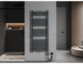 Mexen Ares, elektrické topné těleso 1500x600 mm + topná tyč 900 W, antracitová, W102-1500-600-2900-66