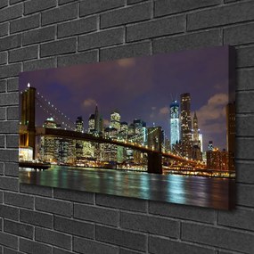 Obraz na plátně Most Architektura Město 100x50 cm