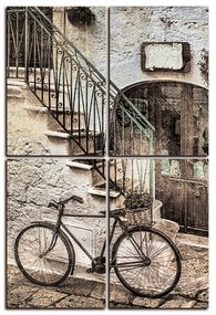 Obraz na plátně - Stará ulice v Itálii - obdélník 7153FD (120x80 cm)