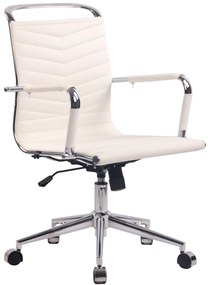 Kancelářská židle Duxford - umělá kůže | bílá
