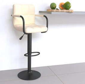 Barová židle krémová textil 334627