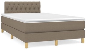 Box spring postel s matrací taupe 120x190 cm textil 3269797