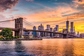 Vícedílný obraz New York City Panoramatická Krajina Nedostatek Nedostatek Plátno Canvas 180x120