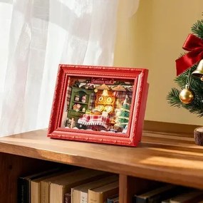 RoboTime Rolife DIY 3D dřevěné puzzle Štědrovečerní večeře s LED osvět