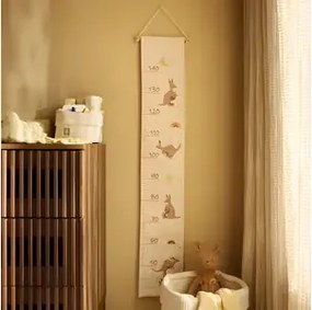 Jollein Metr růstový závěsný Kangaroots / do 140 cm / 120 × 20 cm