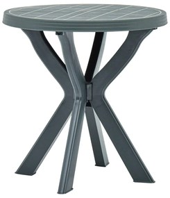 vidaXL Bistro stolek zelený Ø 70 cm plast