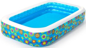 BESTWAY Family Pool Nafukovací bazén Happy Flora, 305 x 183 x 56 cm 54121