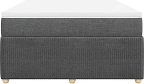 Box spring postel s matrací tmavě šedý 140 x 190 cm textil 3285568