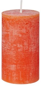RUSTIC Svíčka 13 cm - oranžová
