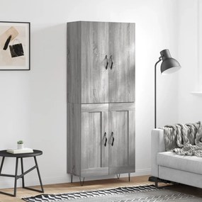 Skříň highboard šedá sonoma 69,5 x 34 x 180 cm kompozitní dřevo 3198079