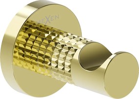 Mexen Triv, nástěnný háček na ručníky, zlatá lesklá, 70A33011-50