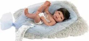 Llorens 73803 NEW BORN CHLAPEČEK - realistická panenka miminko s celov