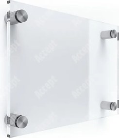 ACCEPT Dveřní tabulka Clear CL4 - rozměr 210 x 148 mm