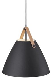 Designové skandinávské svítidlo nad stůl Strap  Designové skandinávské svítidlo nad stůl Strap Barva: Černá, Průměr: 360 mm