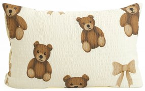MK Lůžkoviny Krepový povlak na polštář Renforcé 40 x 60 cm - Plyšoví medvídci