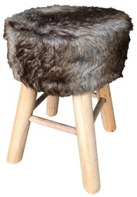 XXXLutz TABURET, dřevo, textil, kompozitní dřevo, 28/42 cm Ambia Home - Taburety - 008103018501
