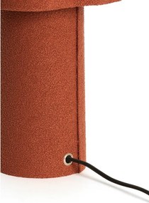 Stolní lampa v cihlové barvě s textilním stínidlem (výška 50 cm) Musaby – Light &amp; Living