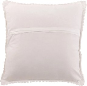 Bílý bavlněný polštář s krajkou Lace white - 43*10*43cm