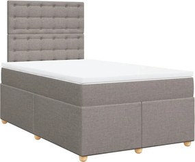 Box spring postel s matrací taupe 120x200 cm textil 3293565
