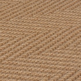 Flair Rugs, Kusový koberec Herringbone Border Kira Red, 120x170, béžová, chodba / předsíň