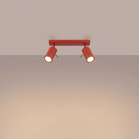 Sollux Lighting Stropní svítidlo RING 2 červené