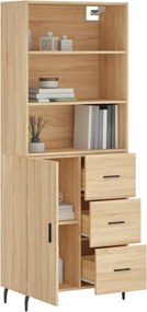Skříň highboard dub sonoma 69,5 x 34 x 180 cm kompozitní dřevo 3189464