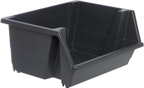 5Five® Sada 3 stohovatelných úložných boxů, STACKEO - černá