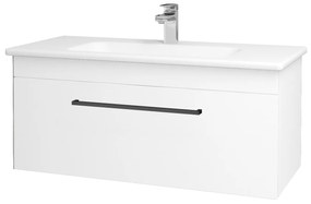 Dřevojas Koupelnová skříň ASTON SZZ 100 Varianta: M01 Bílá mat / Úchytka T06 / M01 Bílá mat