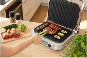 SENCOR SBG 6231SS stříbrná / kontaktní gril / 2100W / 7 programů
