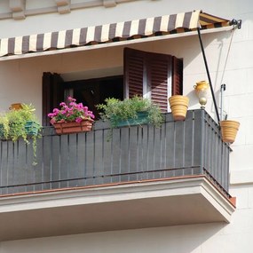 Balkónová zástěna Ral 1x5 m šedá