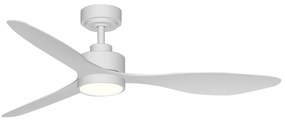 Aigostar-LED Stmívatelný str. ventilátor LED/20W/230V 2700-6500K 132cm+DO bílá