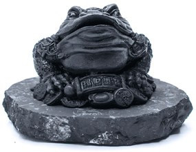 Milujeme Kameny Šungit - třínohá žába - soška Feng shui