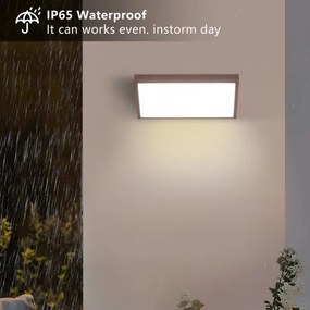 BRILAGI - LED RGBW Venkovní nástěnné svítidlo TRIANGLE 1xE27/12W/230V hnědá IP65