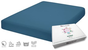 Nepropustné hyperprodyšné prostěradlo BelnoU ECOBEL 90x200 cm - modrá
