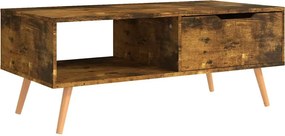 Konferenční stolek kouřový dub 100x49,5x43 cm kompozitní dřevo 326794