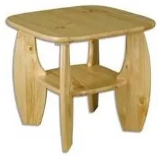 Drewmax ST115 - Konferenční stolek z masivní borovice 65x65x60cm - Ořech