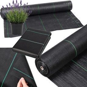 DIVODV Hustá agrovlákna agrotkanina 70 g, 1 x 50 m, protiplevelová agrotkanina, černá
