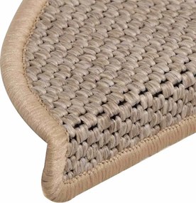 Samolepicí rohože na schody Sisal-Look 30 ks světle béžová 3365868