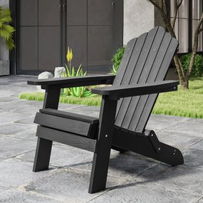 Costway Sada 2 židlí Adirondack skládací židle Adirondack odolná